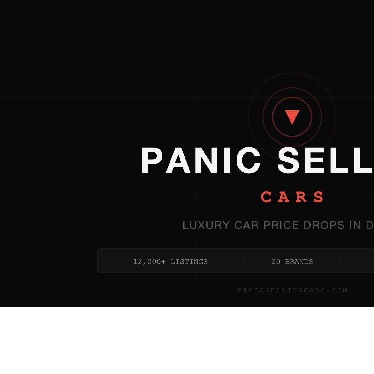 Panic Selling Cars — Luxury Car Price Drops in Dubai